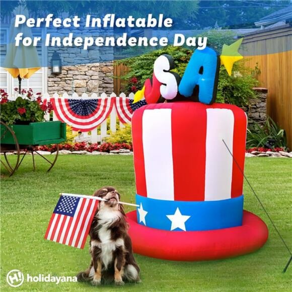 Holiday | 4th Of July Inflatable 4ft Usa Patriotic Inflatable Patriotic ...